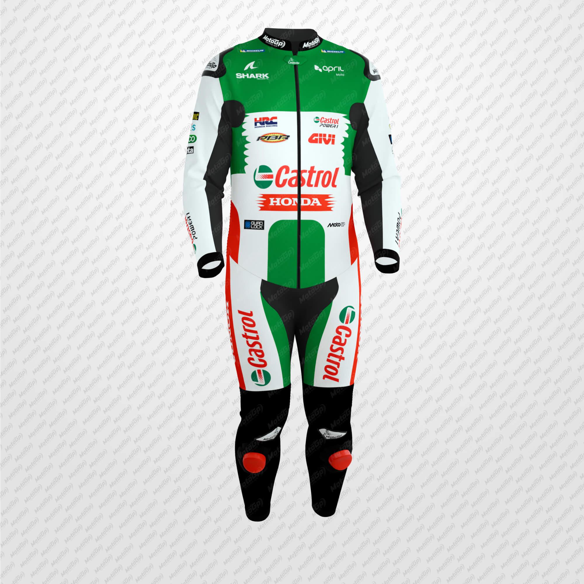 Johann Zarco Castrol Honda 2025 Leather Racing Suit | Custom - MOTOGP ...